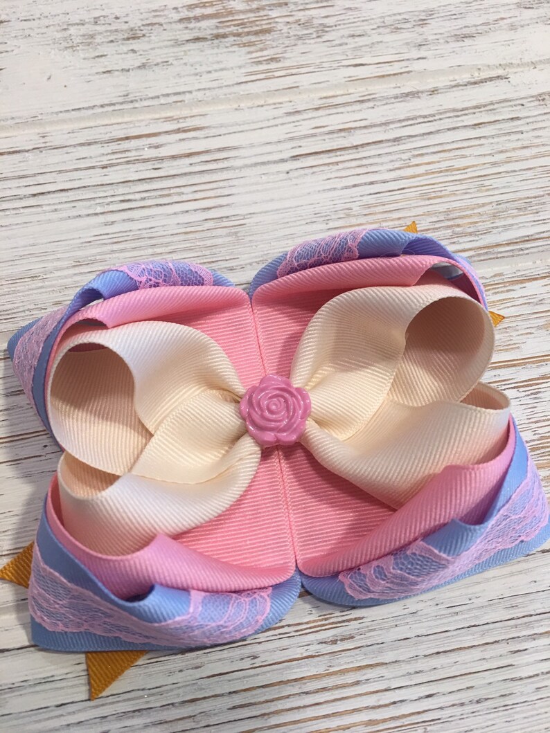 Made to Match Ricrac & Ruffles Wild Bouquet Hair Bow, Wild Bouquet ...