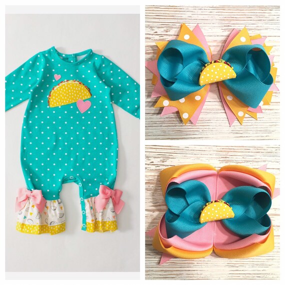 Hecho para combinar con RicRac & Ruffles Tacos Love lazo de | Etsy