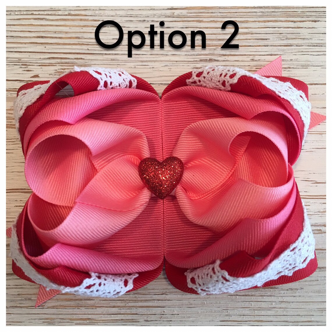 Made to Match Ricrac & Ruffles Ruby Hair Bow Ruby Hairbow - Etsy