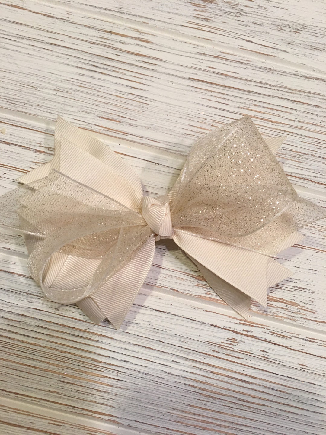 Ivory Boutique Hair Bow Ivory Hair Bow Ivory Hairbow Cream - Etsy