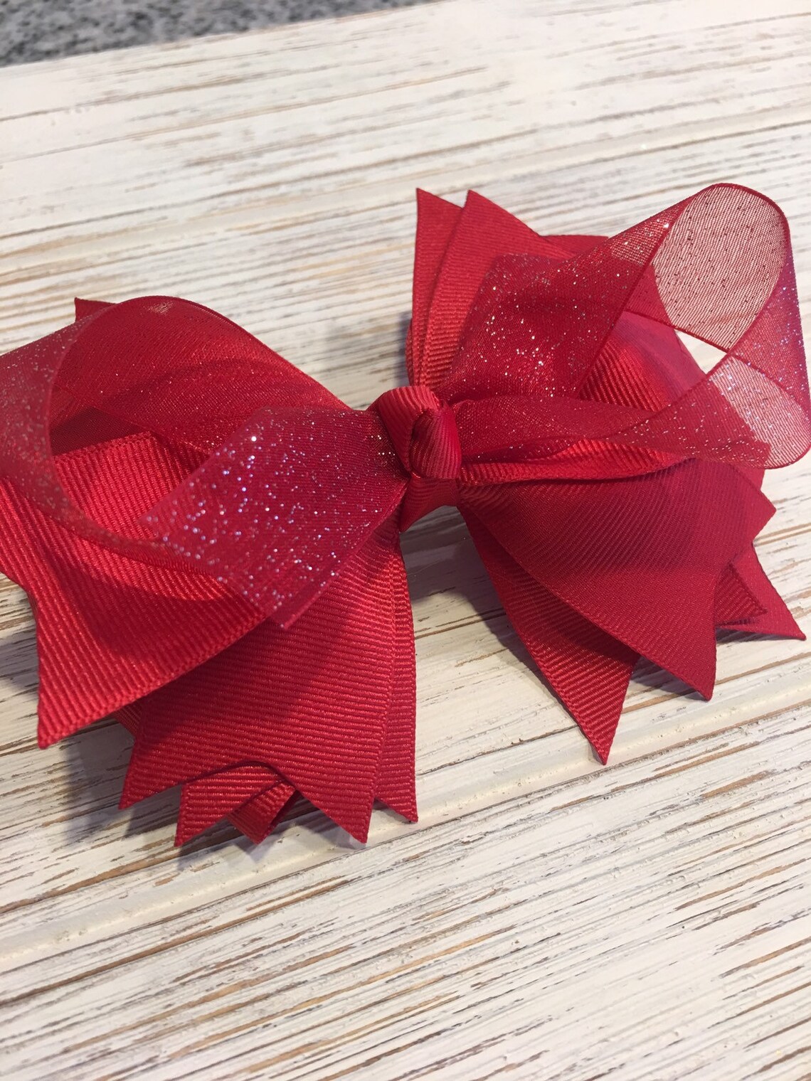 5 Solid Red Boutique Hair Bow Red Hair Bow Red - Etsy