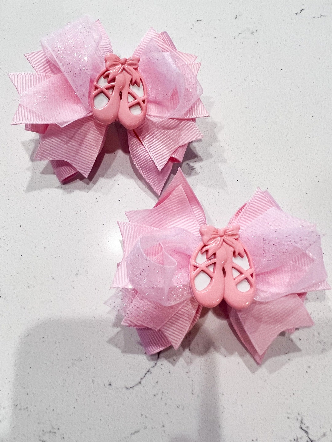 Light Pink Ballet Hair Bow, Ballet Pig Tails, Ballet Pigtails, Pink ...