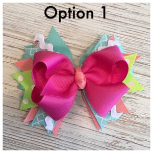 Made to Match Ricrac & Ruffles Botanical Hair Bow, Botanical Hairbow ...