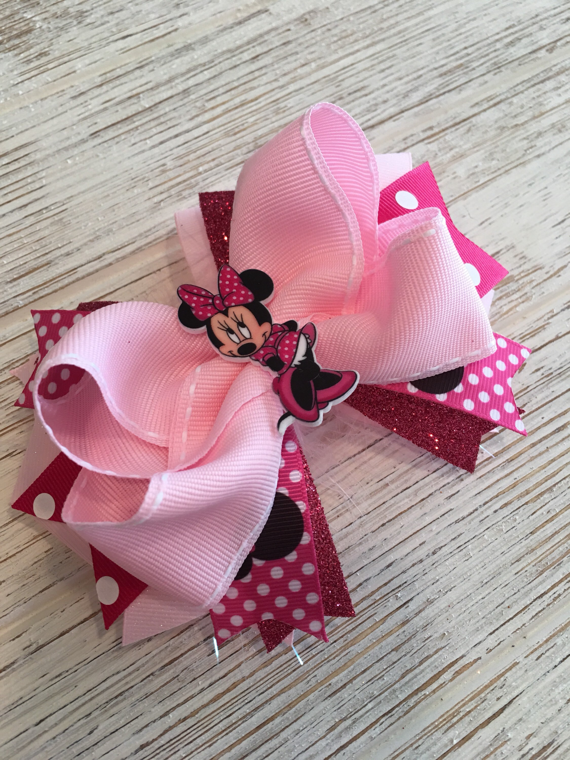 Minnie Mouse Hair Bow Minnie Mouse Hairbow Minnie Mouse Hair - Etsy