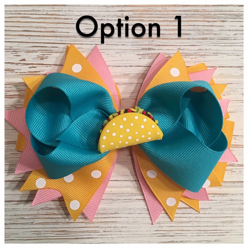 Hecho para combinar con RicRac & Ruffles Tacos Love lazo de - Etsy España