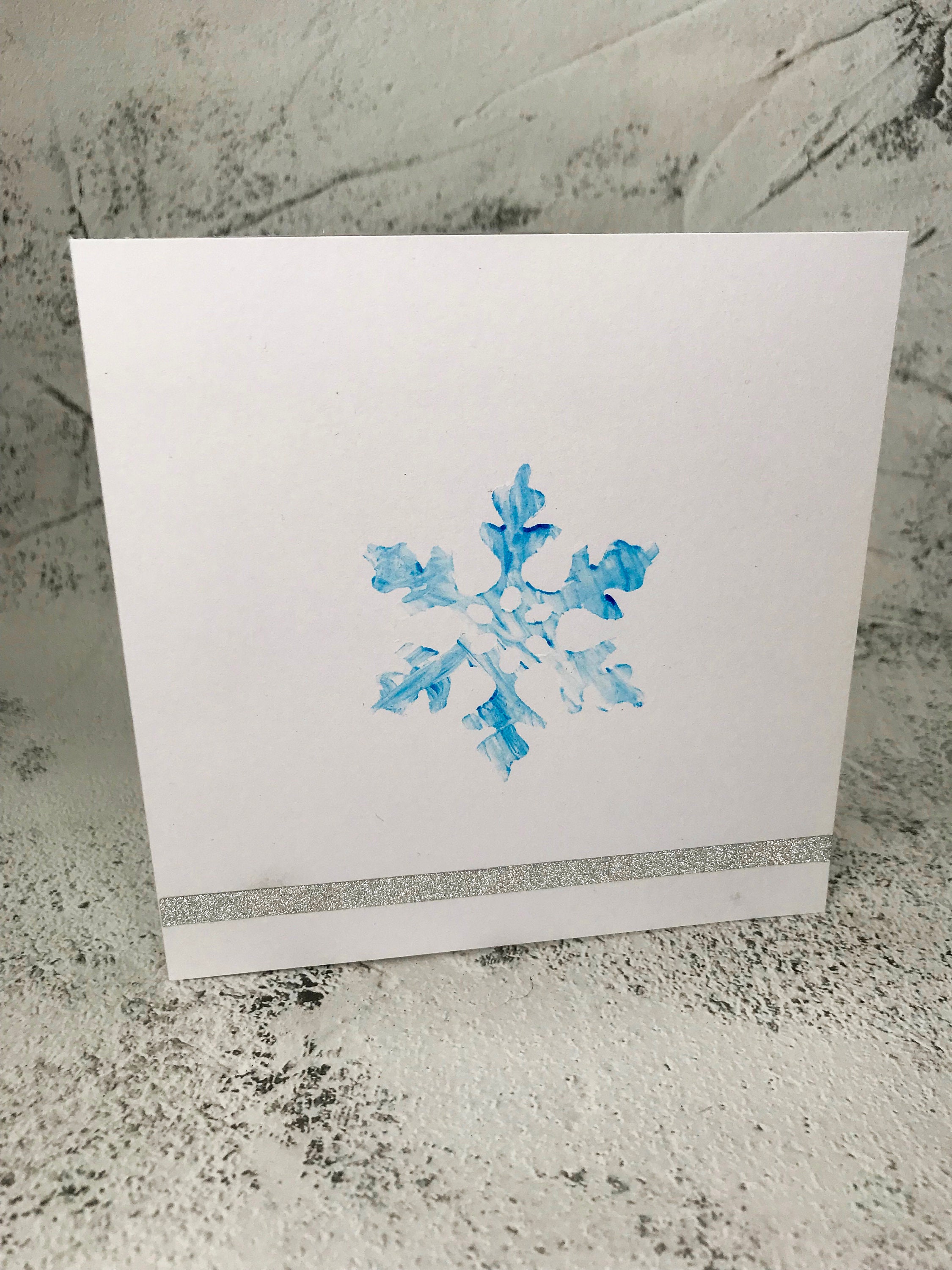 Snowflake Set of 5 Christmas Cards - Etsy
