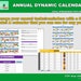 Annual Dynamic Planner in Excel | Very Powerful and User-friendly ...