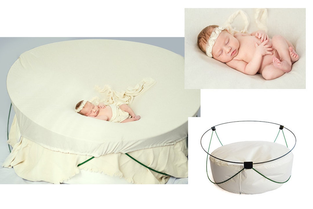Baby Photography Round Backdrop Stand + 1 Single-sided Slipcover ...