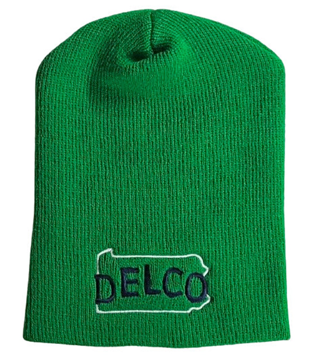 Delco Kelly Green Hat With Navy Blue White Embroidery Made in ...