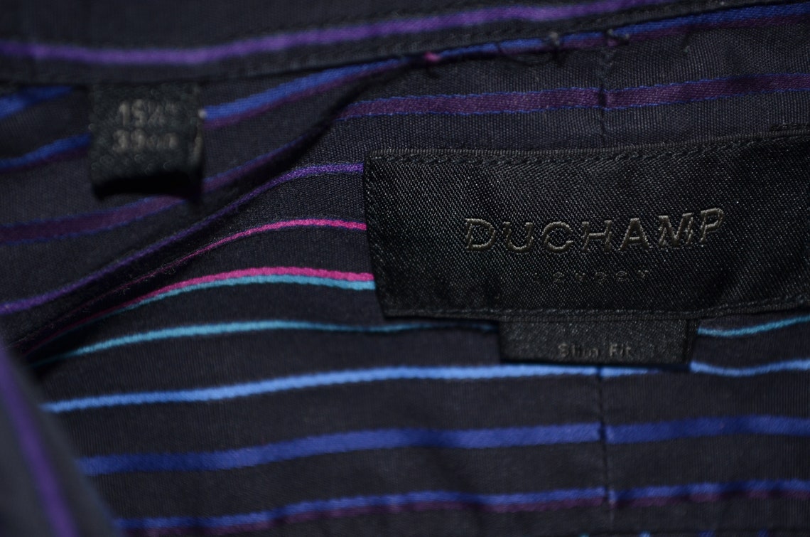 Vintage DUCHAMP London Mens Shirt Multicolor Striped Slim Fit - Etsy
