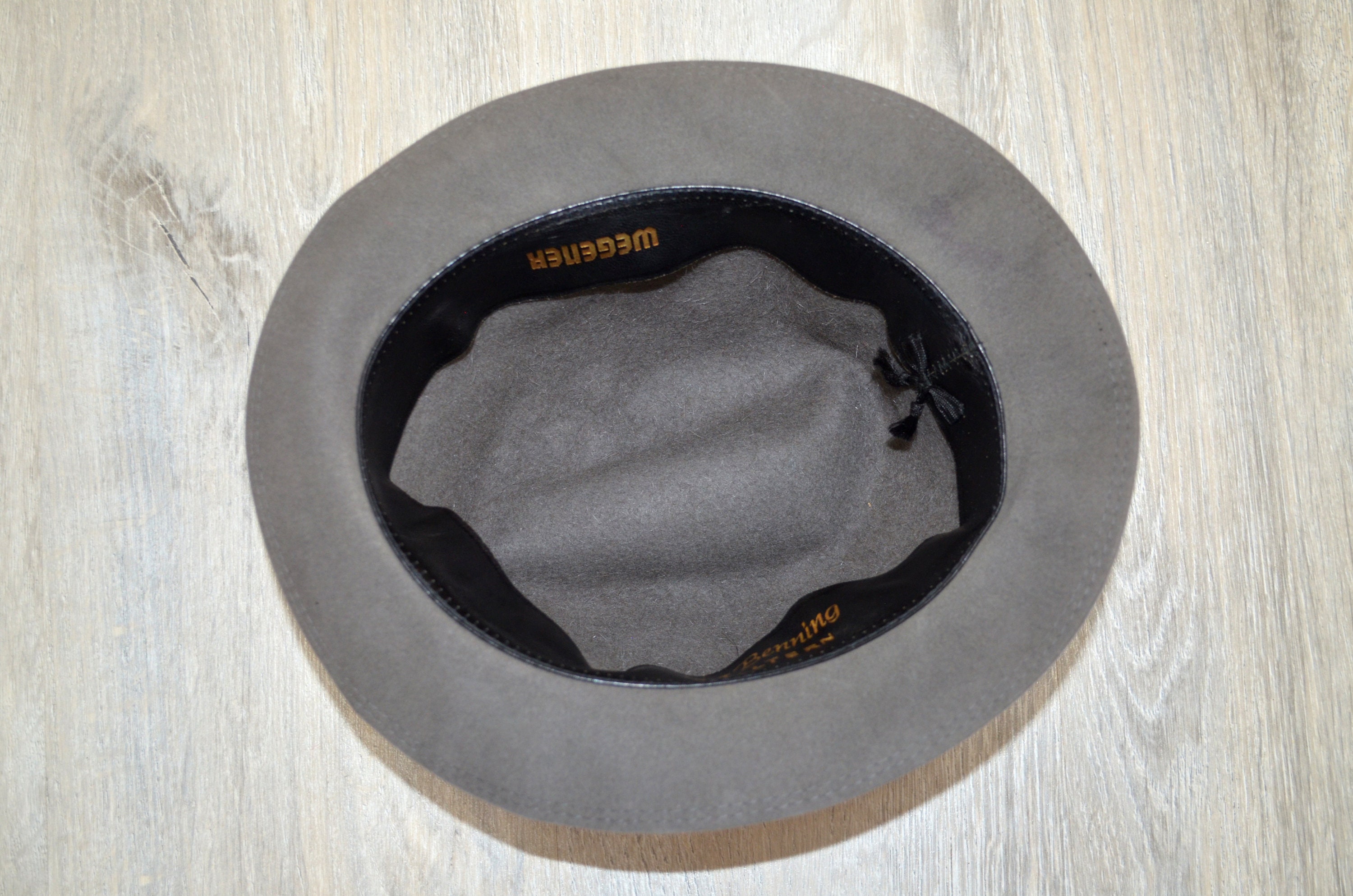 Vintage Wegener Hat Fedora Gray Felt Wool Brimmed Hat Accessories ...