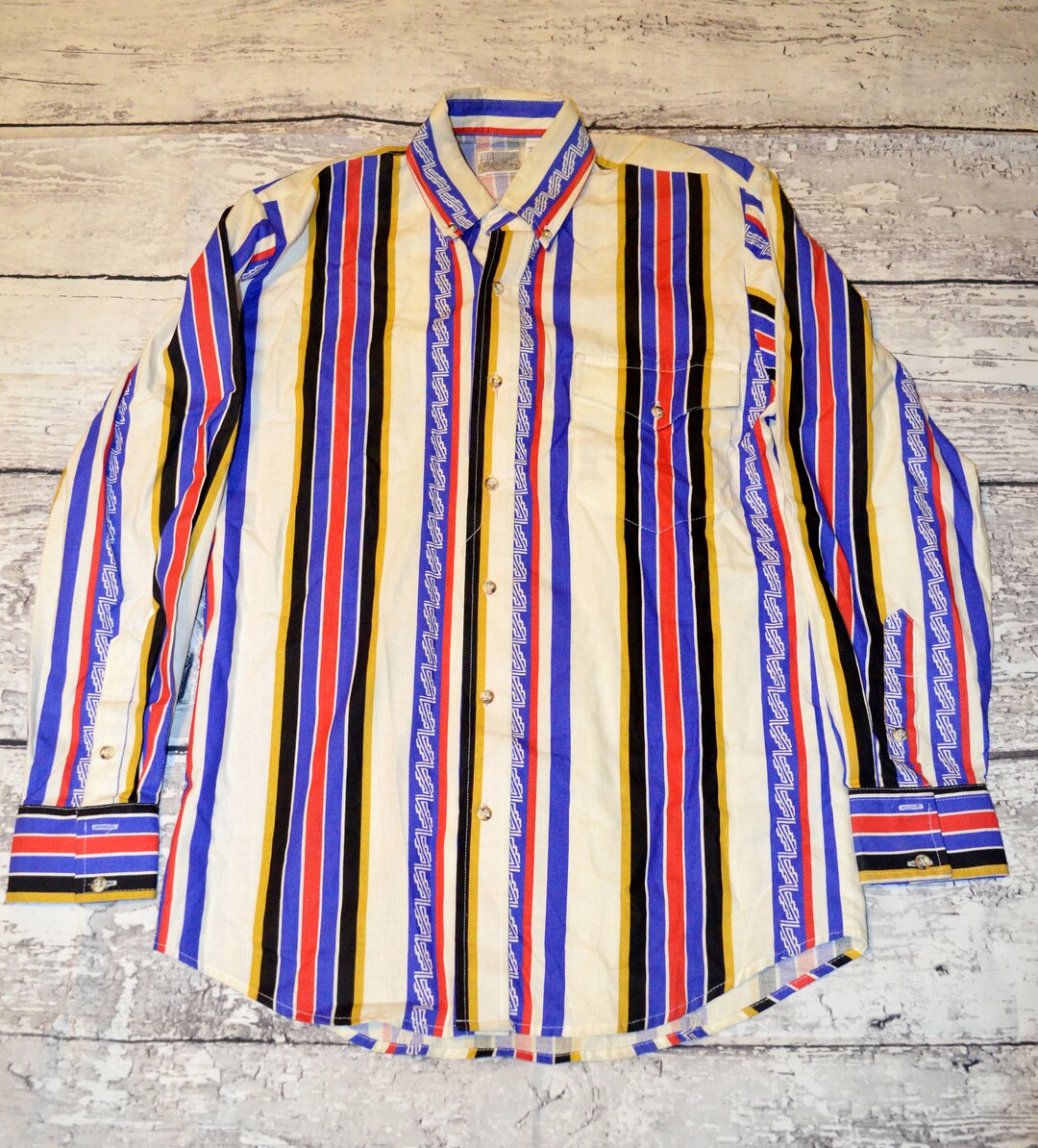 Vintage Men Express Rider Shirt Long Sleeve Mens Casual Clothes Size S ...