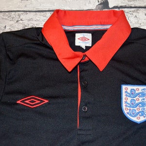 England National Team T-shirt Umbro Away Soccer Shirt MENS Size S ...