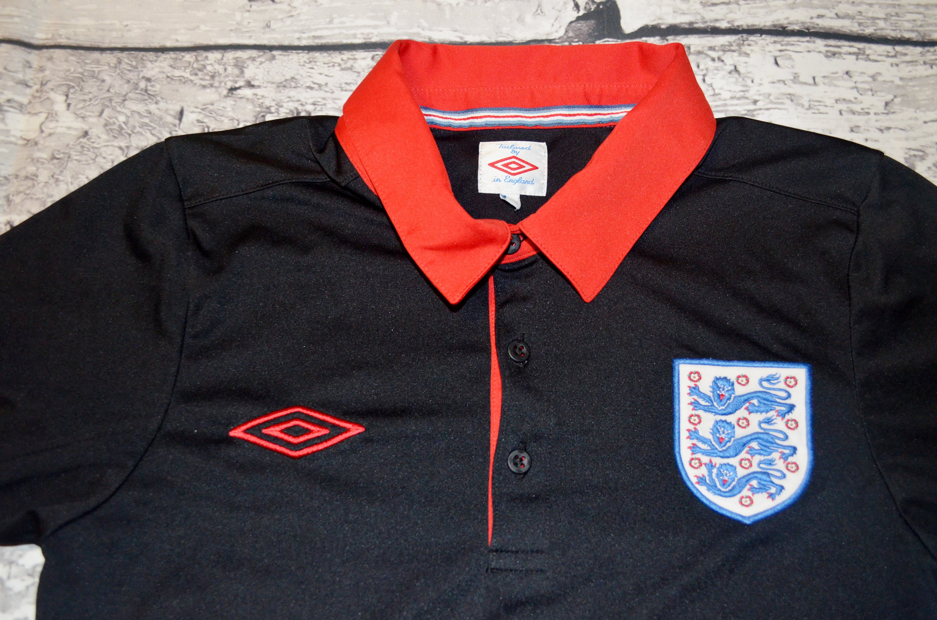 England National Team T-shirt Umbro Away Soccer Shirt MENS Size S ...