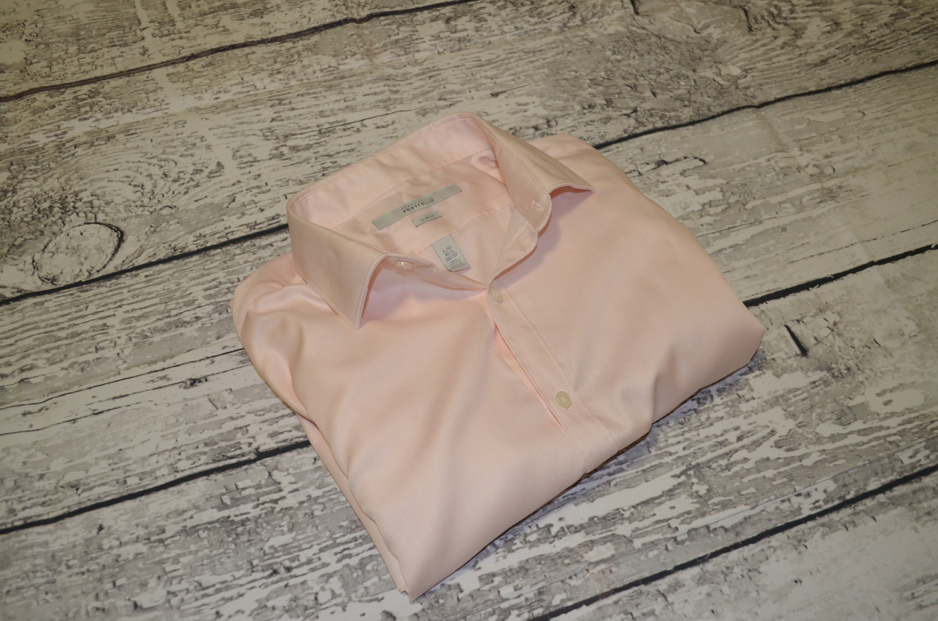 Vintage Perry Ellis Rose Shirt Mens Solid Oxford Button Down Slim Fit ...