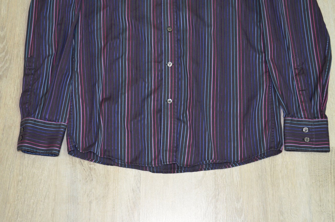 Vintage DUCHAMP London Mens Shirt Multicolor Striped Slim Fit - Etsy