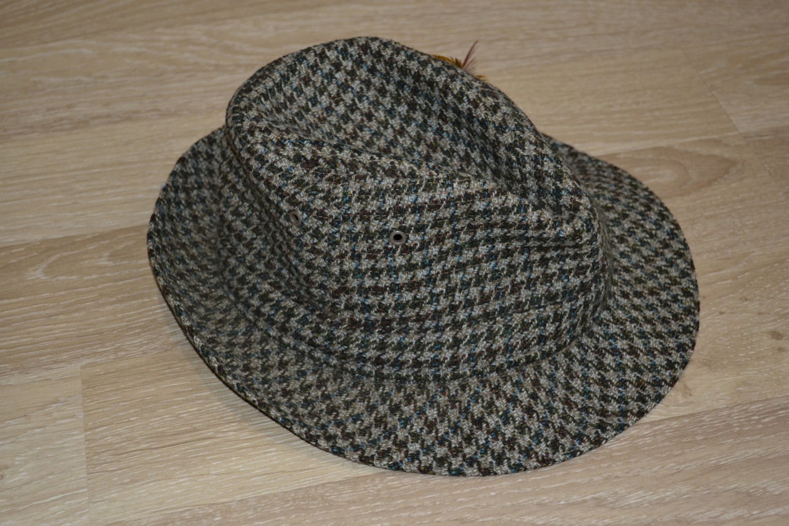 Vintage Tweed Lincoln Bennet Gray Felt Hat Wool Felt Hat Felt | Etsy