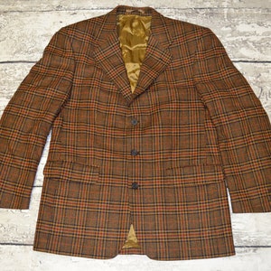 Vintage Magee Blazer Mens Jacket Plaid Wool Sport Coat Suit Size L - Etsy