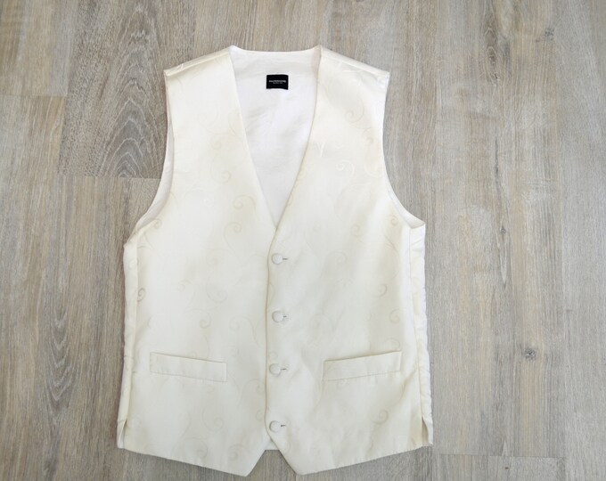 Vintage Masterhand Mens Vest White Gentlemans Waistcoat - Etsy