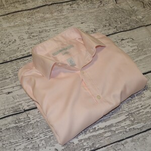 Vintage Perry Ellis Rose Shirt Mens Solid Oxford Button Down Slim Fit ...