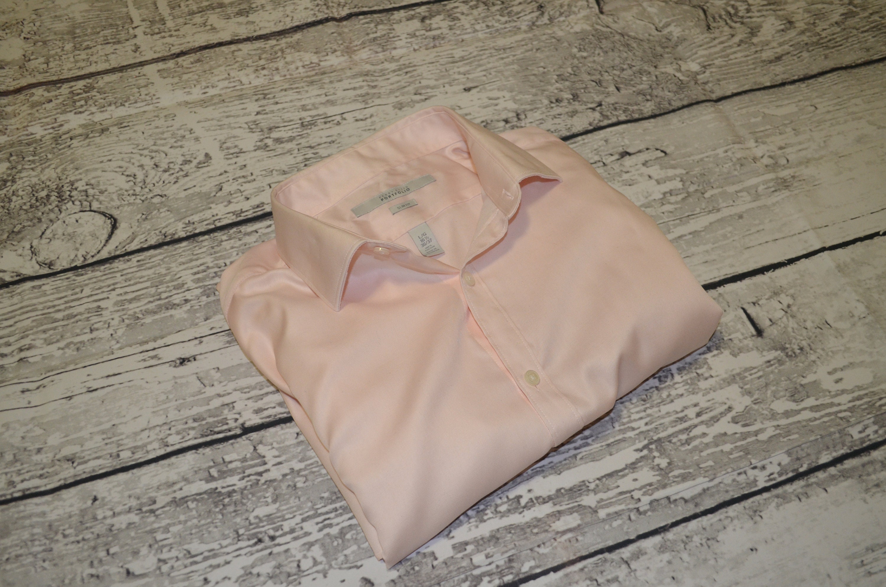 Vintage Perry Ellis Rose Shirt Mens Solid Oxford Button Down Slim Fit ...