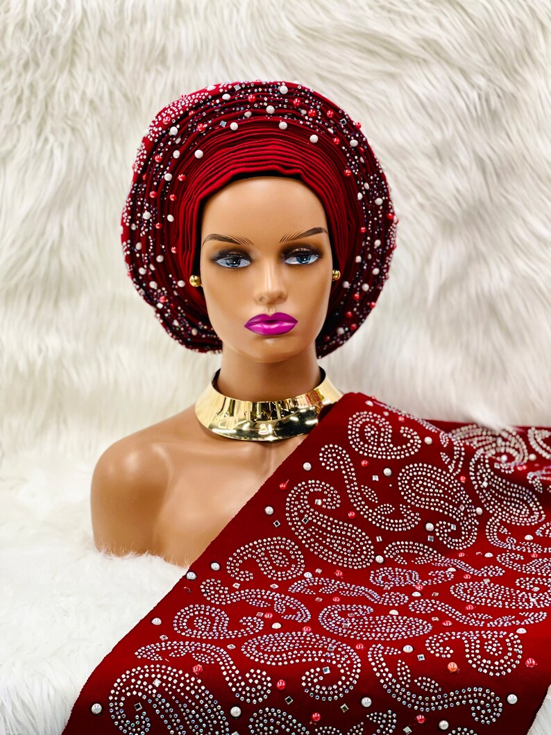 Tradition Wardrobe Fashionable Aso Ebi Auto Gele Etsy