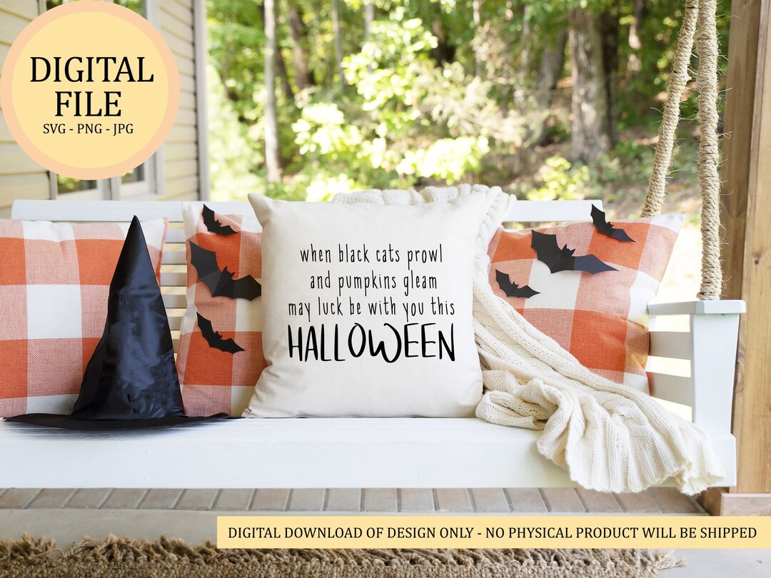 Black Cats Prowl... Pumpkins Gleam... This Halloween Halloween Design ...