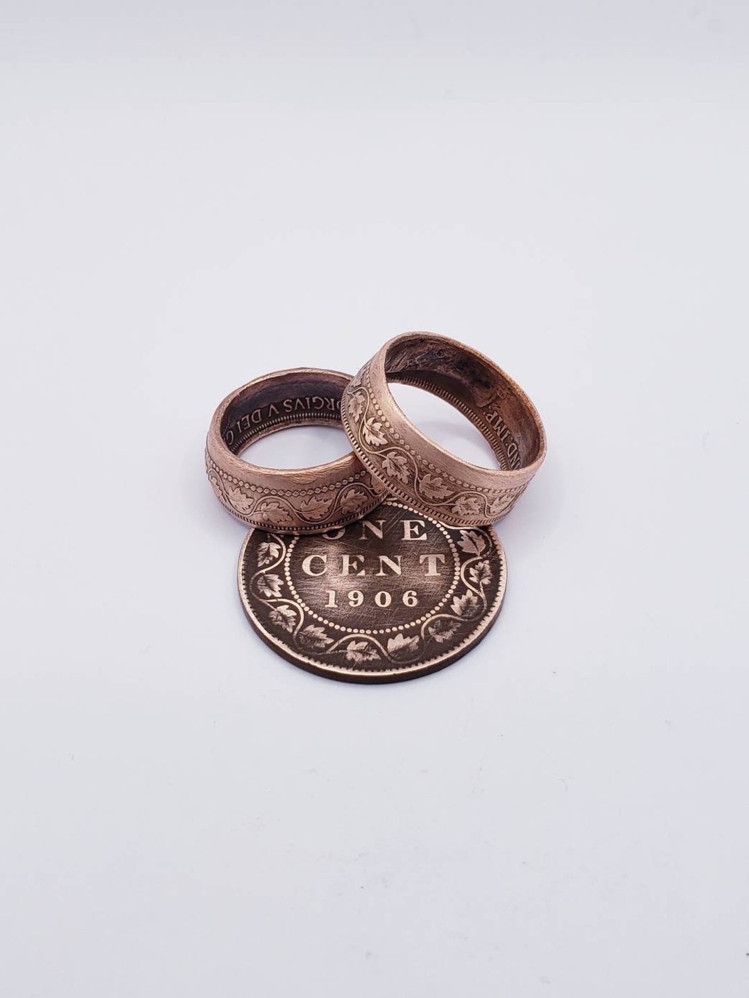 Canadian Penny Ring Made From Old Pennies Minted From 1858-1920 - Etsy