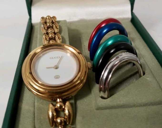 Vintage Gucci Multi Bezel Swiss Watch With Cert, of Authenticity - Etsy