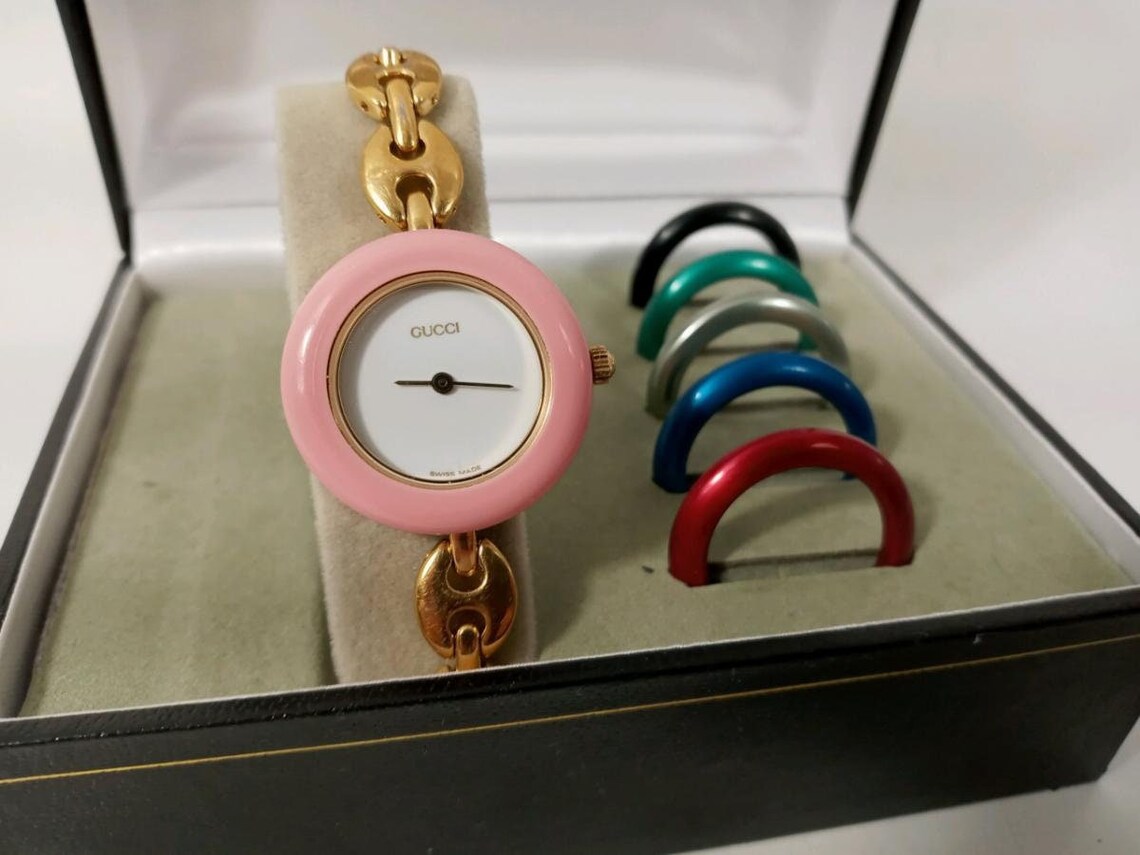 Vintage Gucci Multi Bezel Swiss Watch Cert. of Authenticity - Etsy