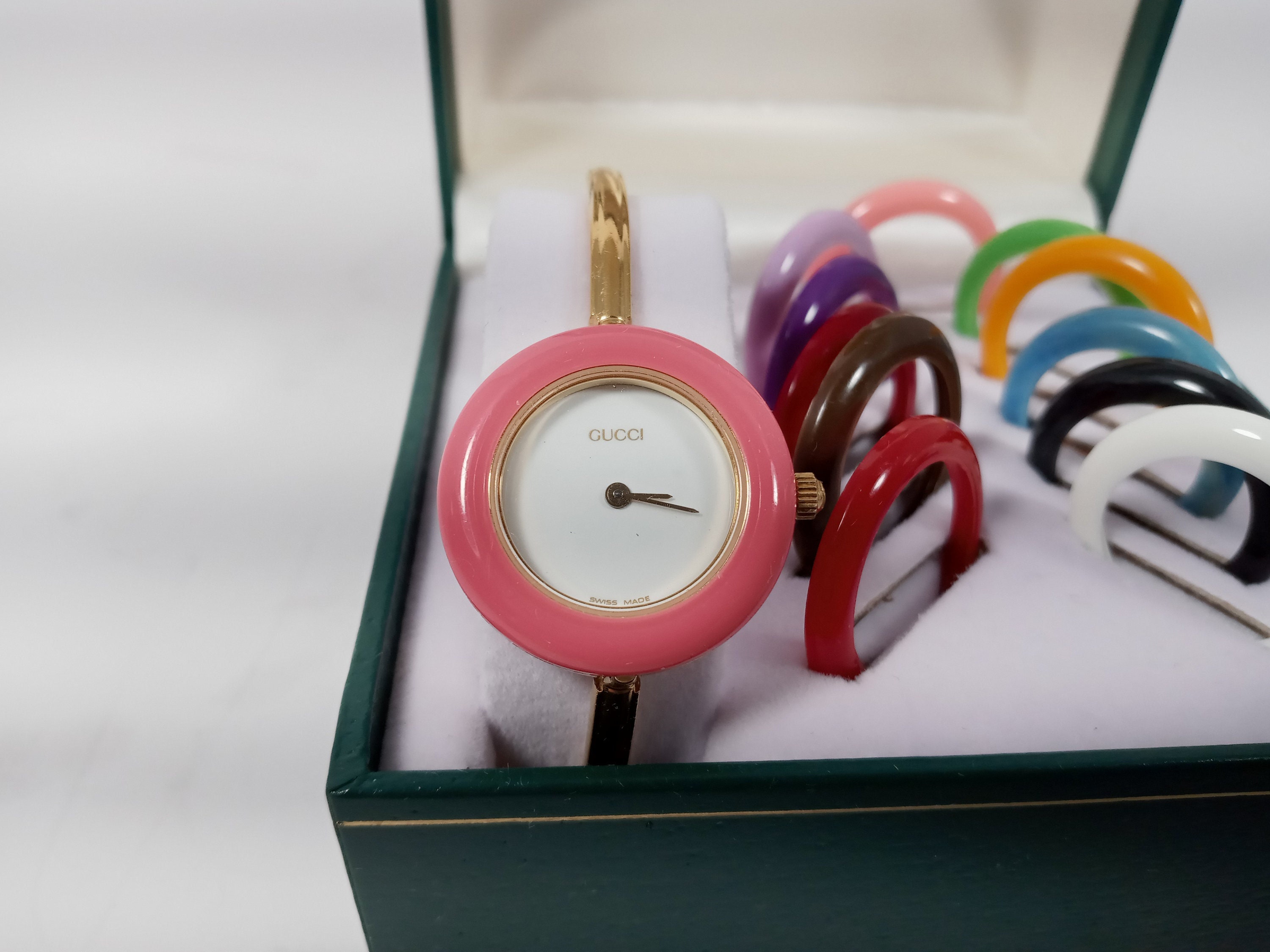 Vintage Gucci Multi-bezel Swiss Watch With Cert. of - Etsy