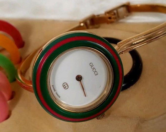 Vintage Gucci Multi Bezel Swiss Watch With Cert. of Authenticity - Etsy