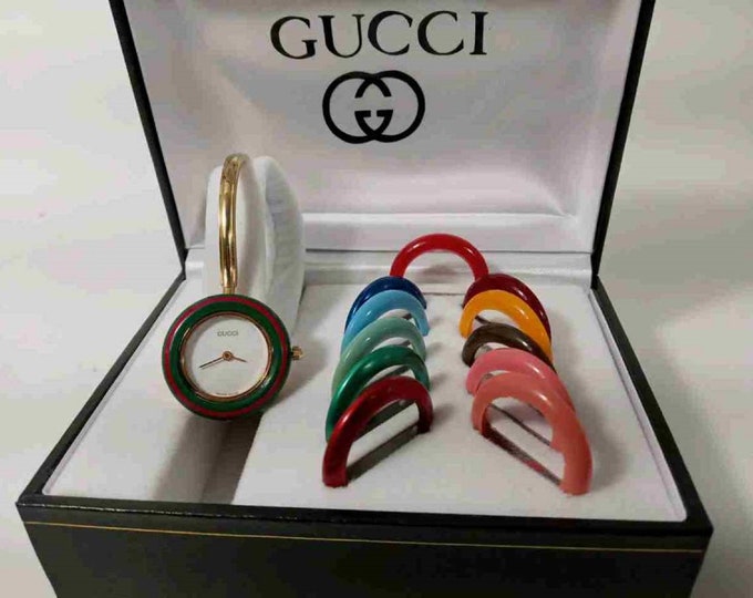 Vintage Gucci Multi Bezel Swiss Watch With Cert. of Authenticity - Etsy