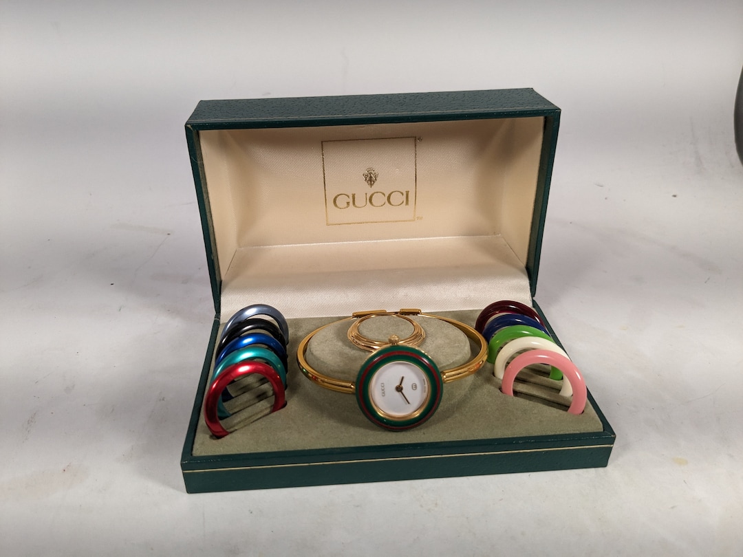 Vintage Gucci Multi Bezel Watch With Cert. of Authenticity - Etsy