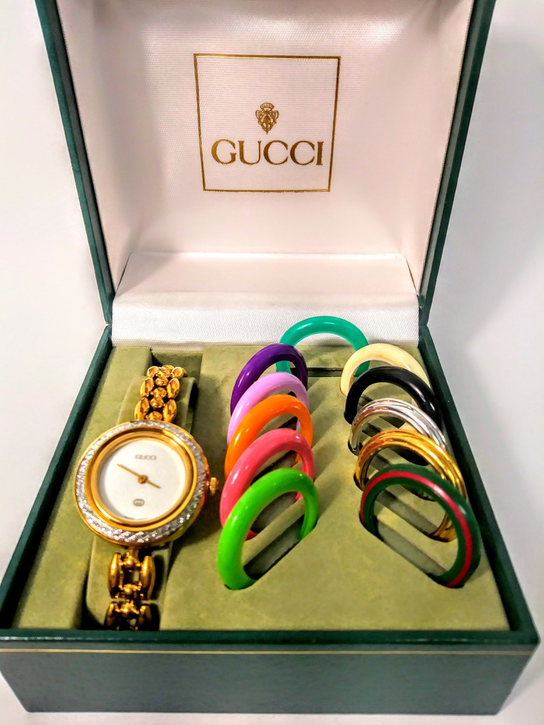 Vintage Gucci Multi Bezel Bezel Swiss Watch With Cert. of Authenticity ...