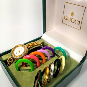 Vintage Gucci Multi Bezel Bezel Swiss Watch With Cert. of Authenticity ...