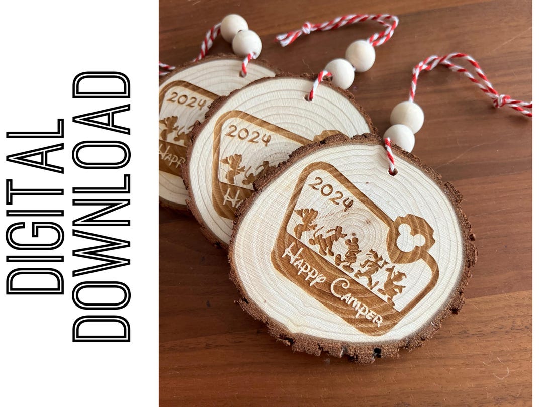 DIGITAL Happy Camper Cut File L Glowforge Files L Laser Cut File L Svg ...