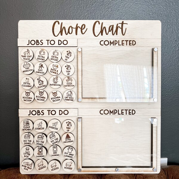 Magnetic Chore Chart - Etsy