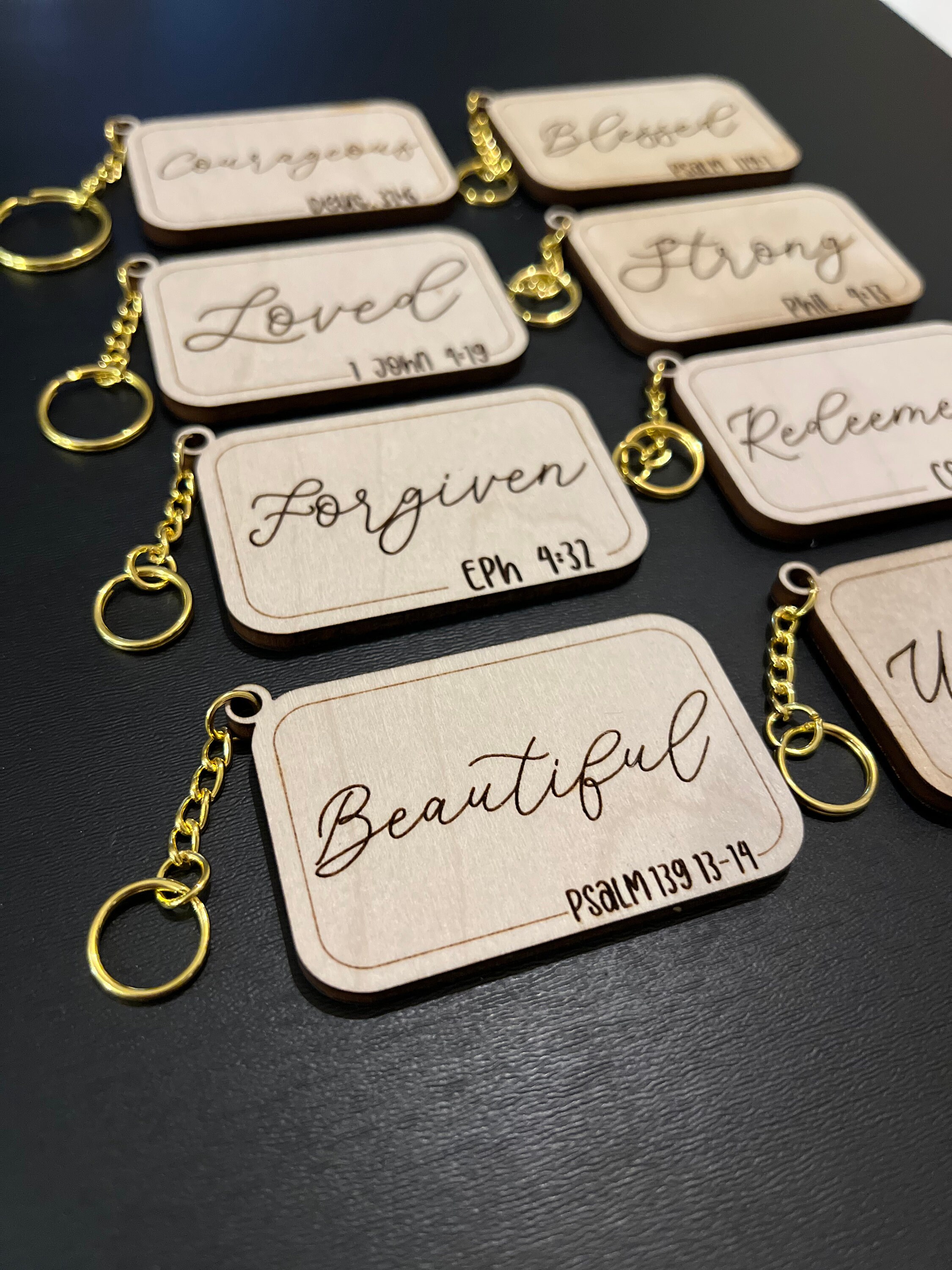 Bible Verse Keychain L Glowforge Keychain Files L Laser Cut Files L Mom ...