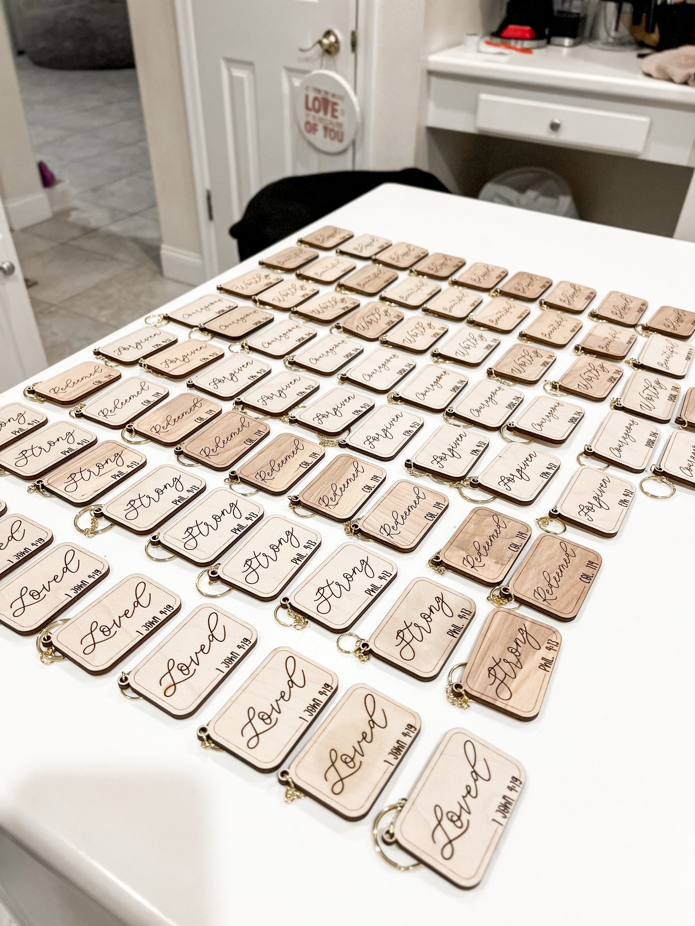 DIGITAL Bible Verse Keychain L Glowforge Keychain Files L - Etsy