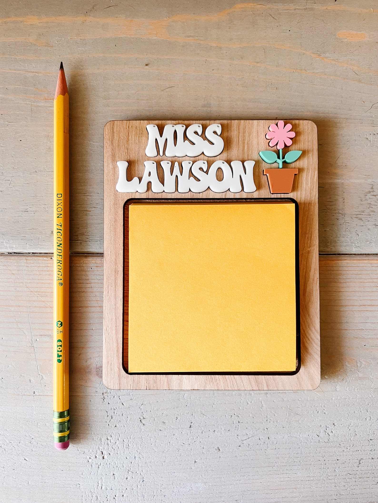 Teacher Post It Note Holder Teacher Appreciation Teacher Gift Coach ...