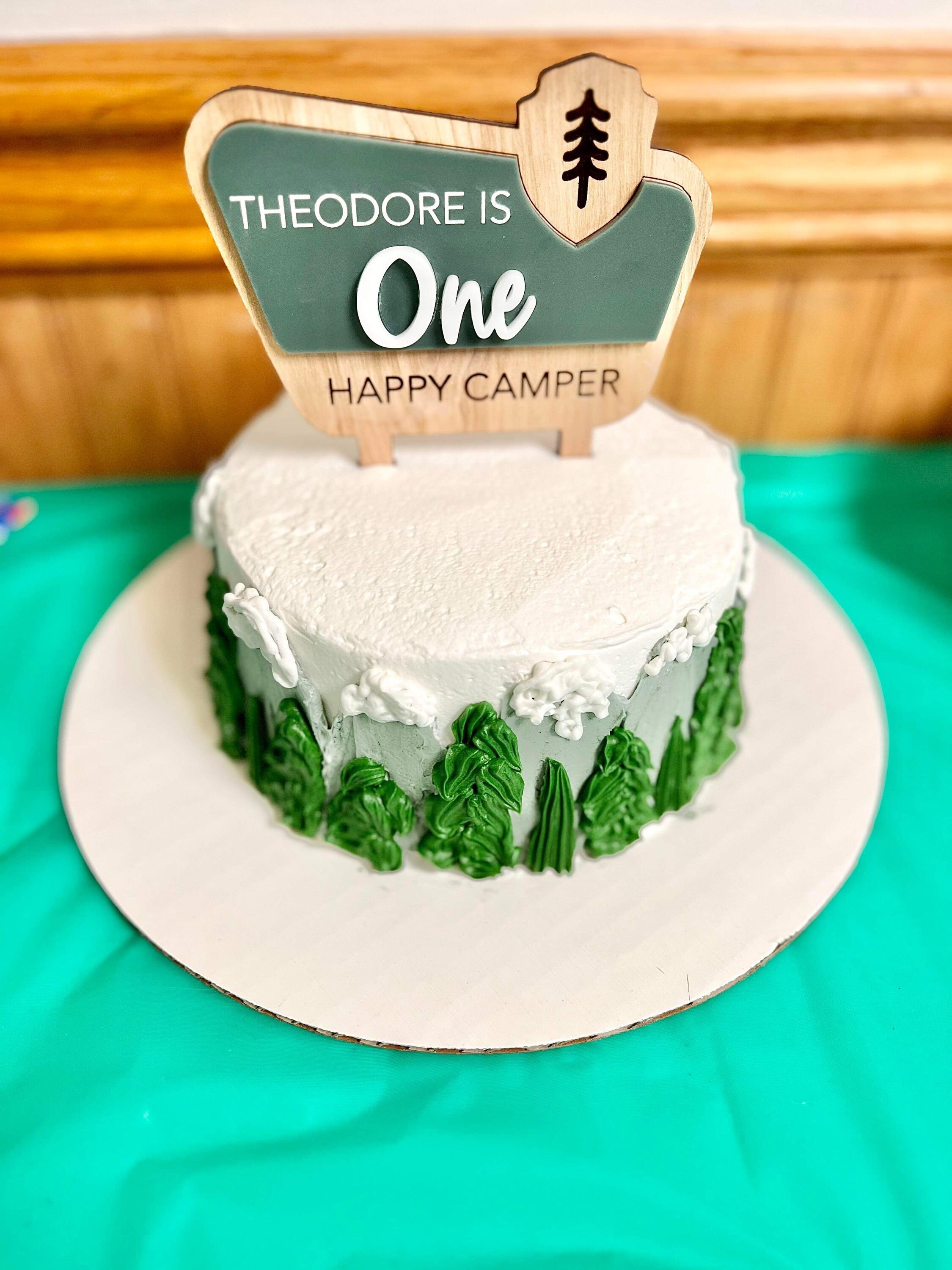 DIGITAL Happy Camper Cake Topper Camping Cake Topper Birthday Cake ...