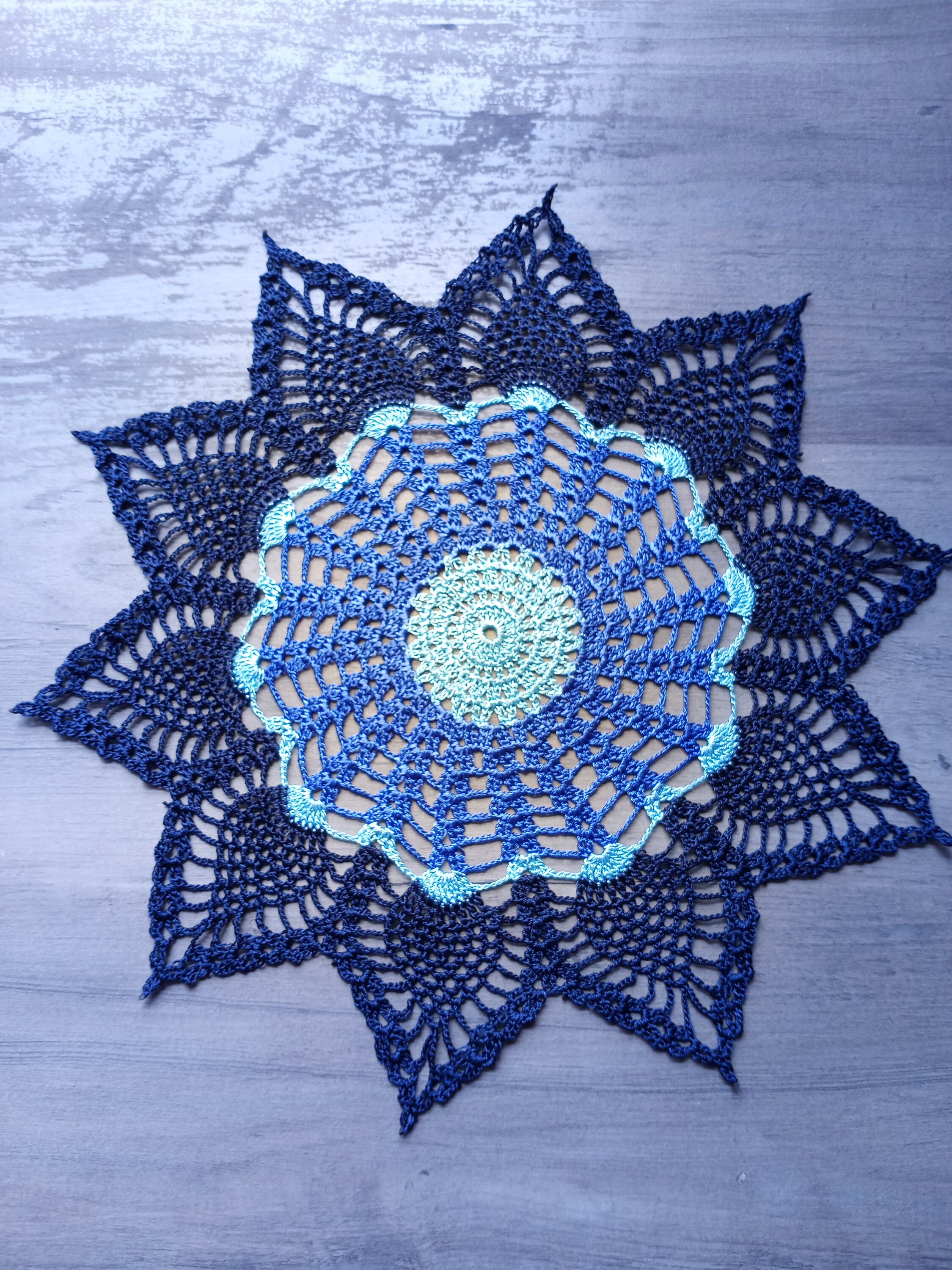 Round Doily, Navy Doilies, Vintage Handmade Doilies - Etsy