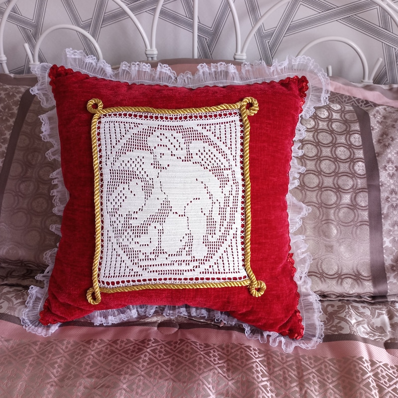 Doily Pillow - Etsy