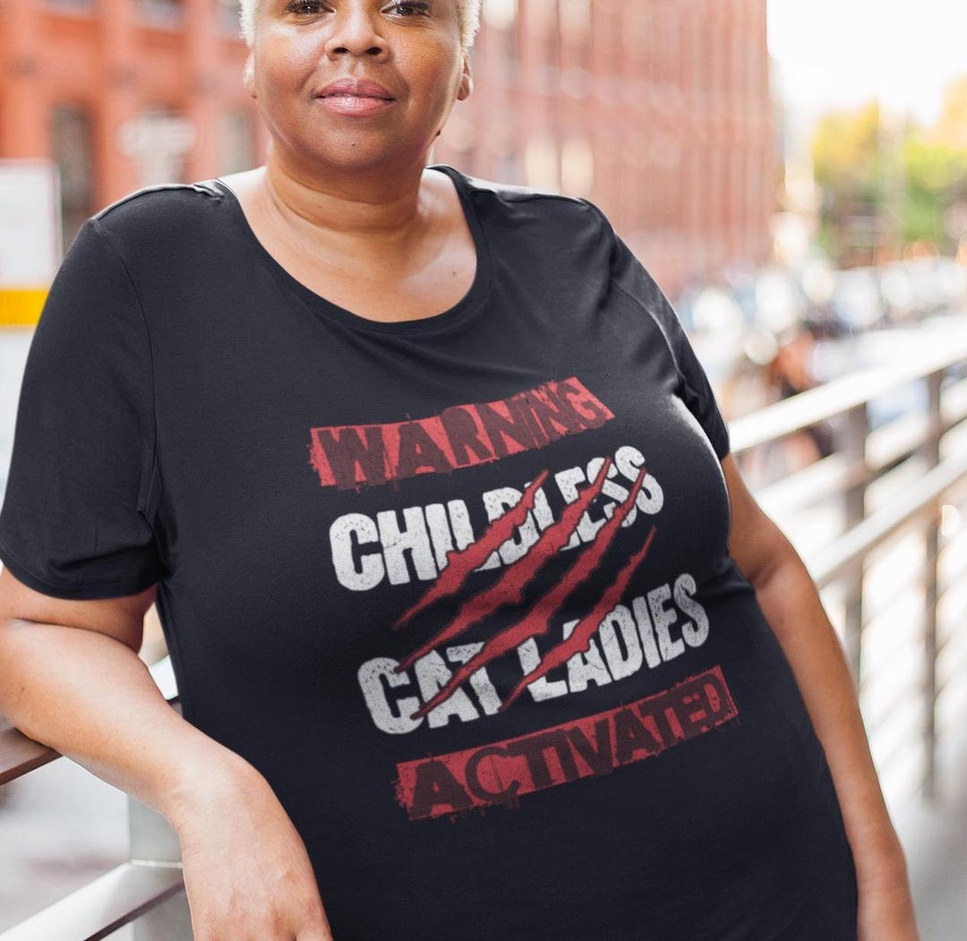 Warning Childless Cat Ladies Activated, Voter Shirt, Election ...