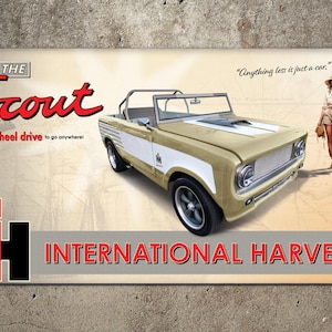 International Harvester Scout Garage Banner - Etsy