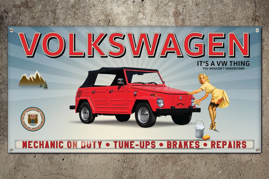 Volkswagen Thing Garage Banner - Etsy
