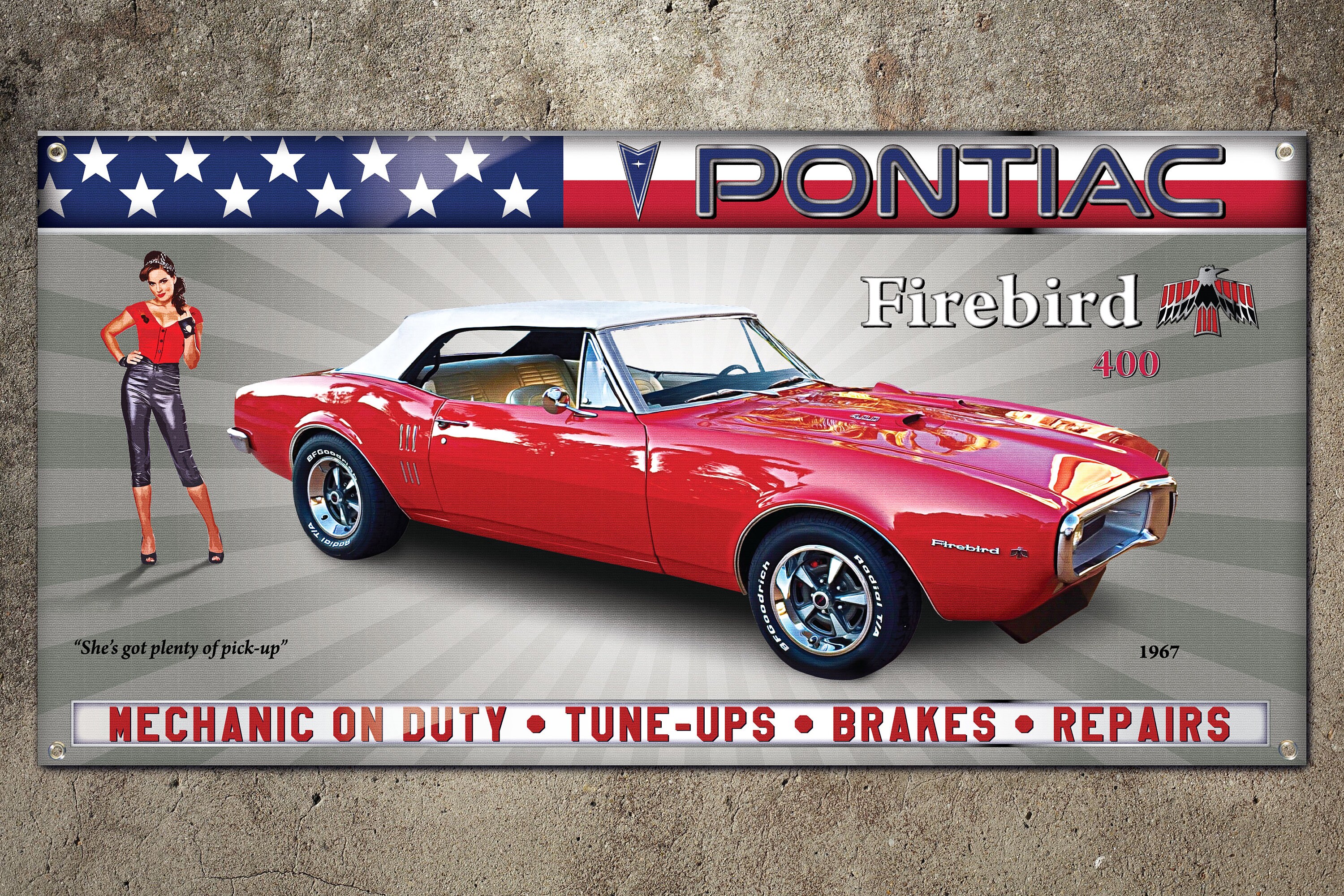 1967 Pontiac Firebird Garage Banner 2ft X 4ft - Etsy