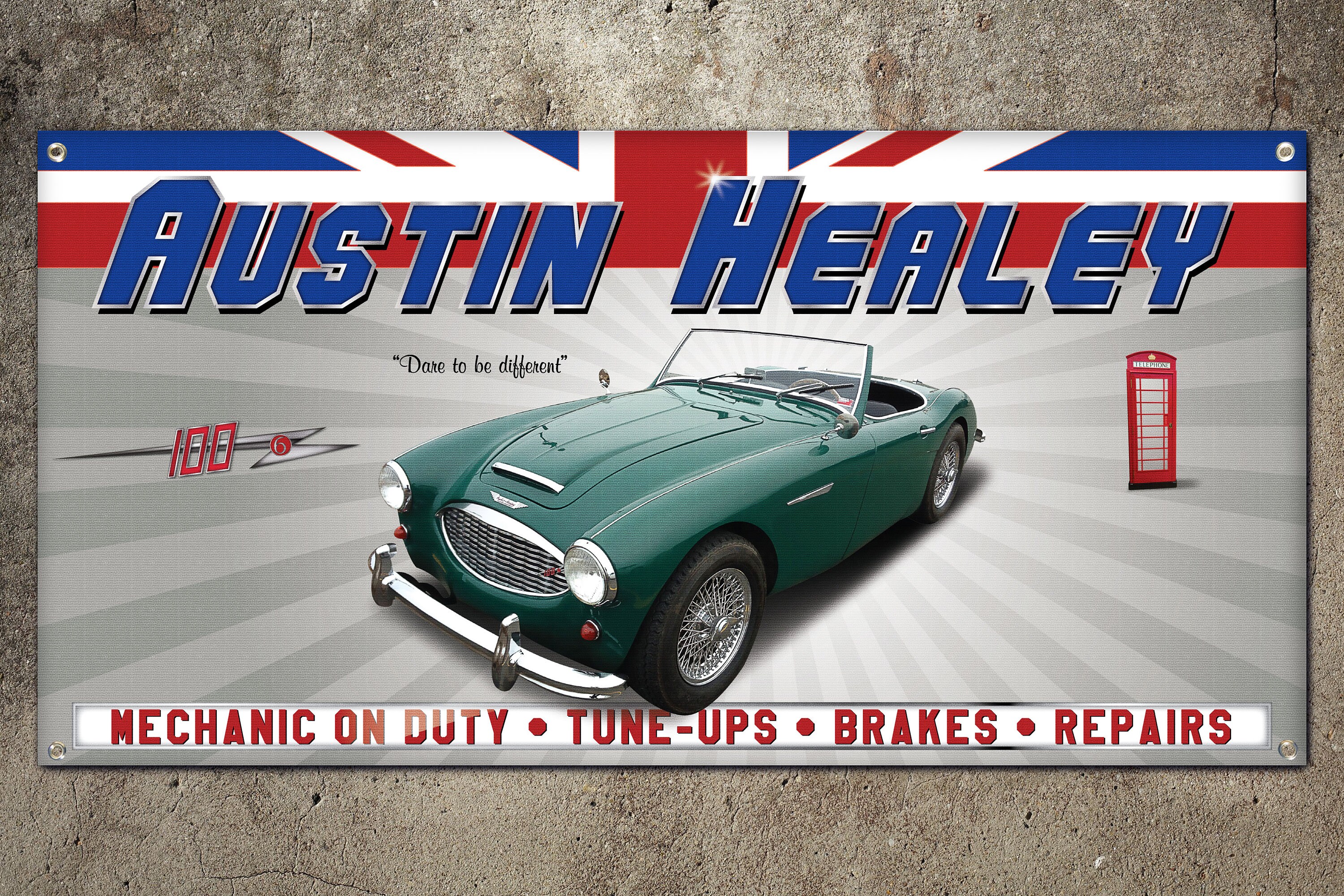 Austin Healey 100/6 Garage Banner 2ft X 4ft - Etsy