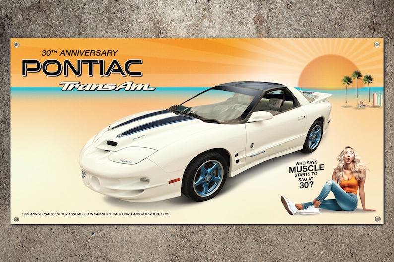 1999 30th Anniversary Pontiac Trans Am Garage Banner - Etsy